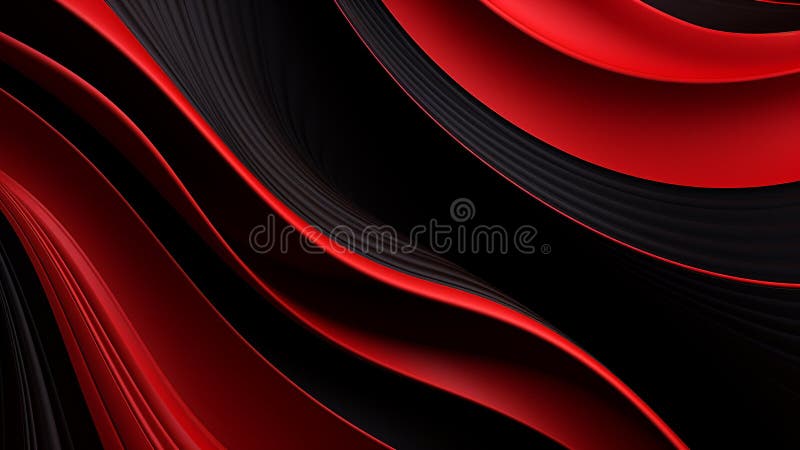 Dramatic and Bold Ruby Red and Black Abstract Pattern Stock ...