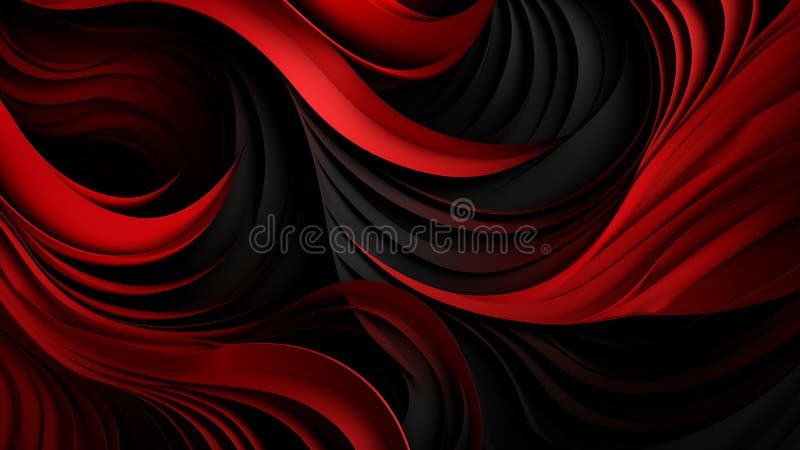 Dramatic and Bold Ruby Red and Black Abstract Pattern Stock ...