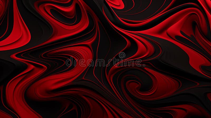 Dramatic and Bold Ruby Red and Black Abstract Pattern Stock ...