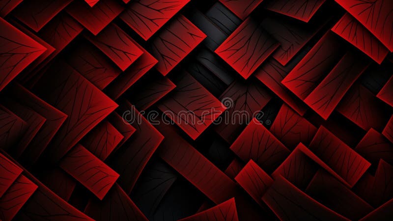 Dramatic and Bold Ruby Red and Black Abstract Pattern Stock ...