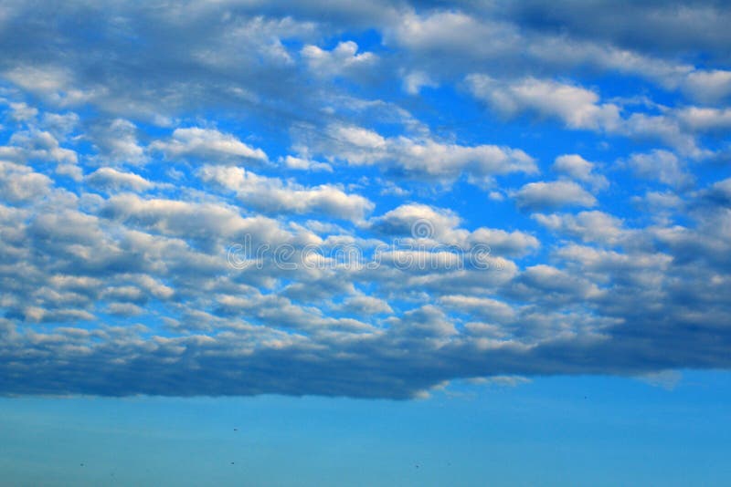 Dramatic Bright Blue Sky and White Clouds Pattern Background/ Stock ...