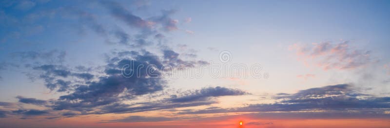 Dramatic Bright Saturated Sunset or Sunrise in Red-purple Hues with ...