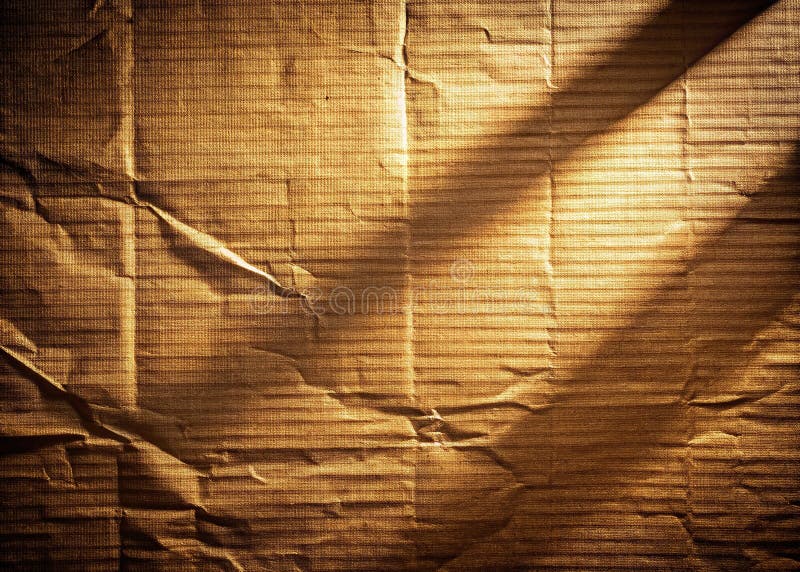 Dramatic Brown Cardboard Silhouette Texture a CloseUp Macro Background ...