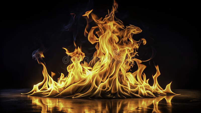 Dramatic Burning Flame Frame: a Mesmerizing Visual for Architectural ...