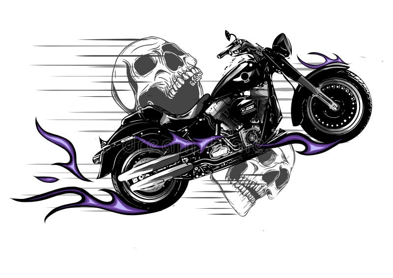 Motorcycle Flames Stock Illustrations – 830 Motorcycle Flames Stock ...