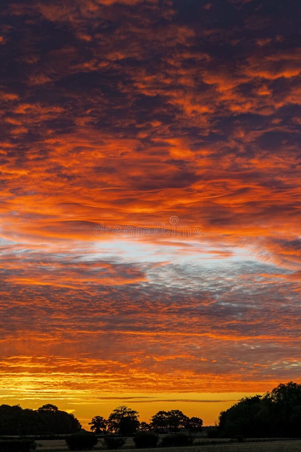 Dramatic sunrise stock image. Image of beautiful, countryside - 190531043