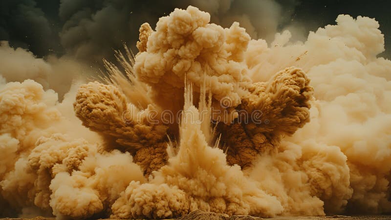 Dramatic Burst of Golden Dust Against a Dark Background Creating a ...