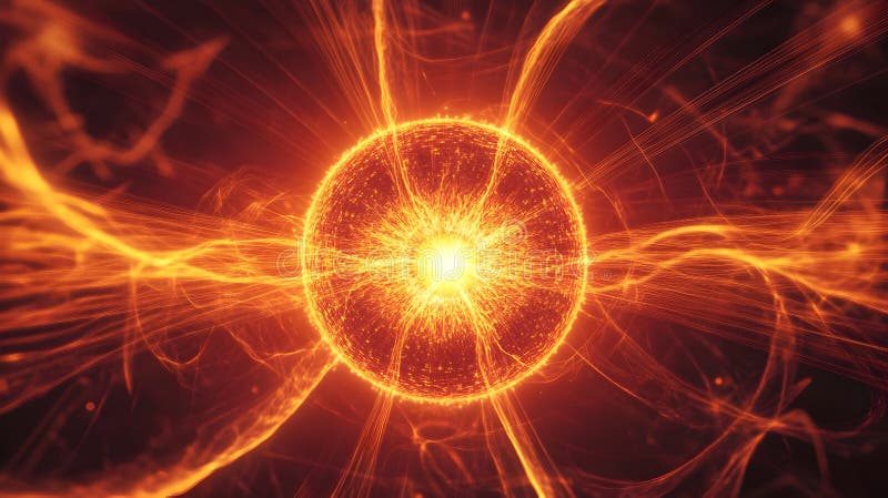 Dramatic Visualization of Nuclear Fission Showing Powerful Atomic ...