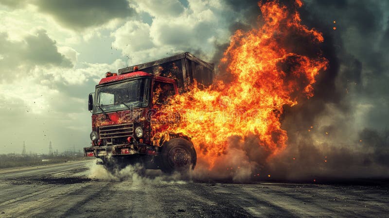 Dramatic Cargo Fire Truck Explosion a Stark Warning on Flame Dangers ...