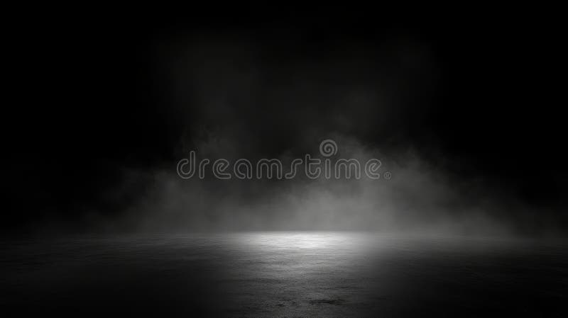 Dramatic Ceiling Light Illuminates an Empty Room, Interior Design and ...