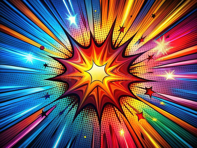 Dramatic Chiaroscuro Abstract Background a HighContrast Comic ...