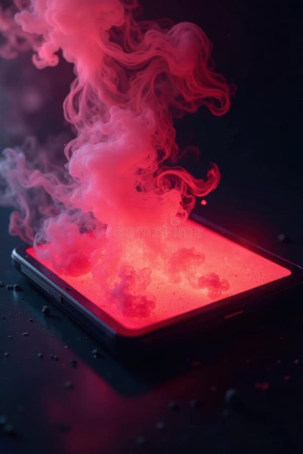 Dramatic Chiaroscuro Image of Smoke Filled Tablets , Divine Power ...