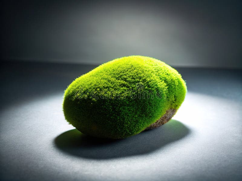 Dramatic Chiaroscuro Still Life MossCovered Stone in an Industrial ...