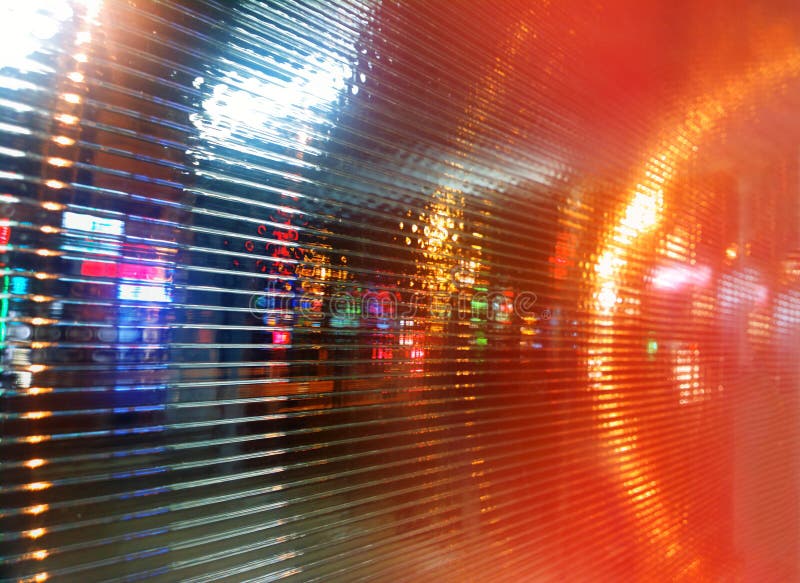 Dramatic City Neon Lights at Night Background Stock Photo - Image of ...