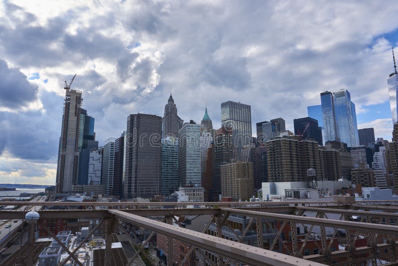 Dramatic City Scene in NEw York Stock Image - Image of road, brooklyn ...