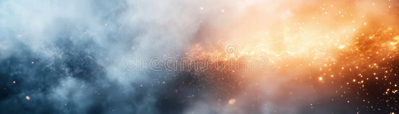 A Dramatic Clash of Elements, Showcasing Vibrant Flames and Cool Mist ...