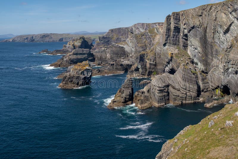 The Dramatic Cliffs at Mizen Head, County Cork, Ireland Where the ...