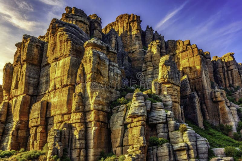 Dramatic Cliffside Rock Formations a Monochrome Masterpiece of Natures ...