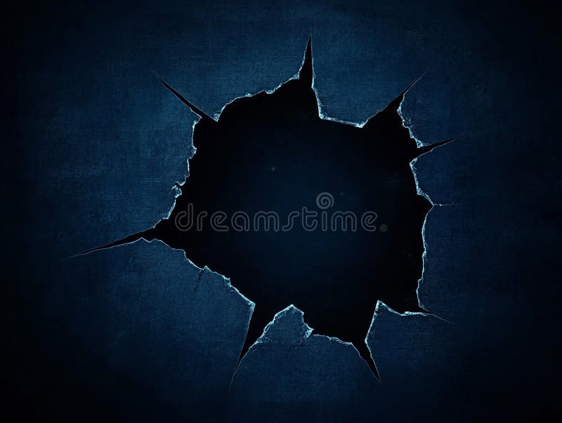 Shattered Surface Dark Blue Cracked Texture Background Stock Image ...
