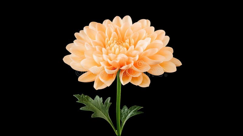 Dramatic Closeup of a Single Flower on Black Background, Study in ...