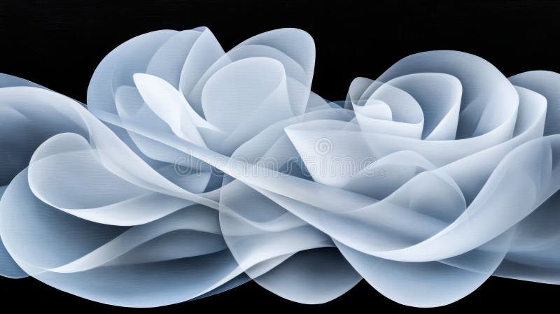 Dramatic Closeup of a Single White Rose in Bloom Against Black ...