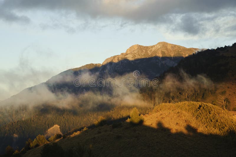 Dramatic Cloud Scenery with Beautiful Sunset Color Stock Photo - Image ...