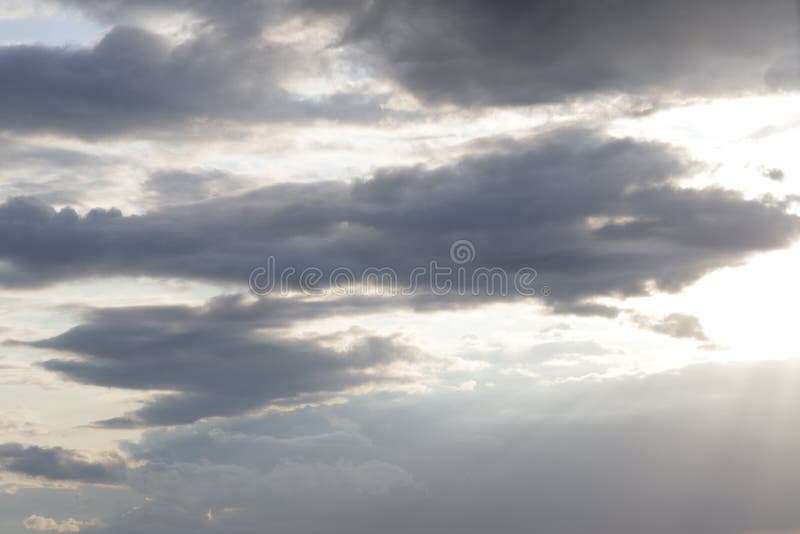 Dramatic Clouds. Autumn Sky. Clouds before the Rain Stock Image - Image ...