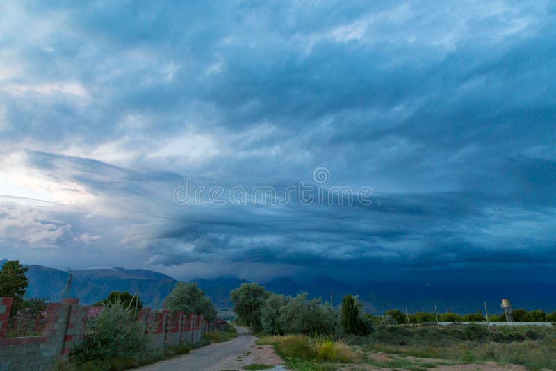Dramatic Clouds, Cloudy Weather. Heavy Clouds before the Rain. Natural ...