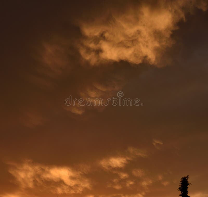 Clouds of Different Shapes, Sizes and Colors Stock Photo - Image of ...