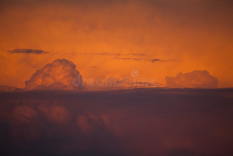 Dramatic Clouds Emerging from Horizon Stock Photo - Image of background ...