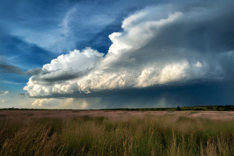 Dramatic Clouds Fill Sky before Impending Storm Stock Illustration ...