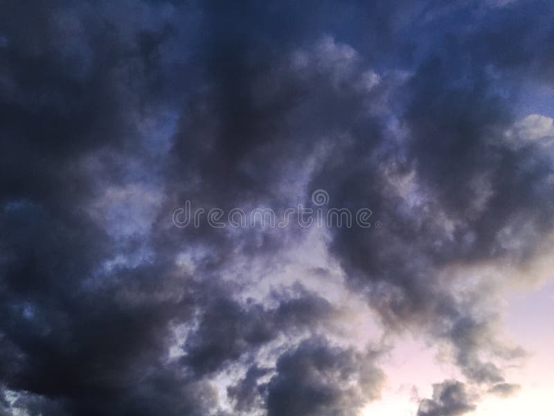 Dramatic Clouds Formation at Sunset Stock Photo - Image of clouds, last ...