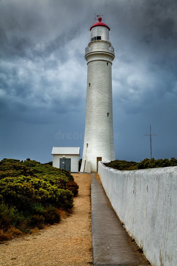 Cape Nelson Lighthouse with Approaching Storm in Early Morning, Great ...