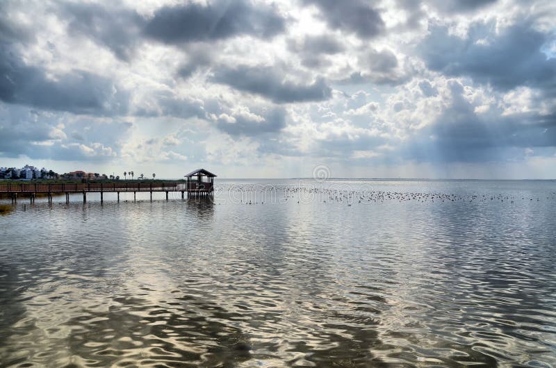 Dramatic Clouds Over the Bay Stock Image - Image of calm, cumulus: 23407829
