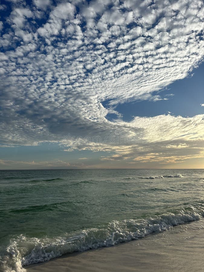 Dramatic Clouds Over the Gulf of Mexico Stock Image - Image of water ...