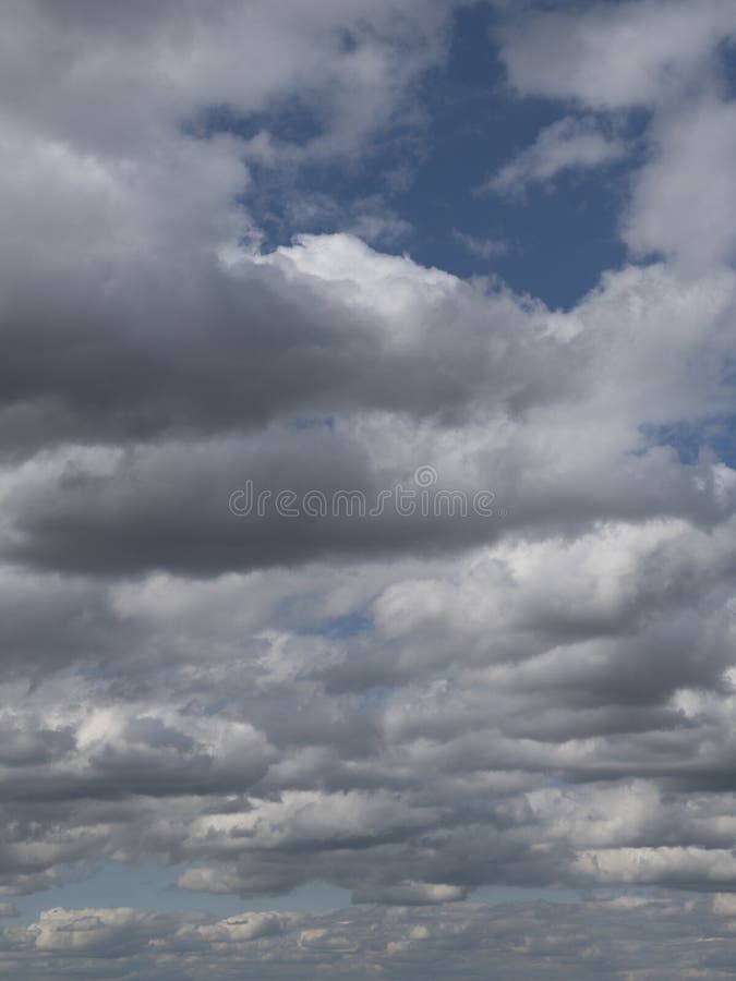 Dramatic Clouds in the Sky, Cloudy Skies with Misty Haze. Stock Photo ...