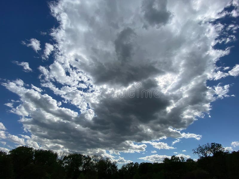 Dramatic Clouds in the Sky on a Windy Day Stock Image - Image of nature ...