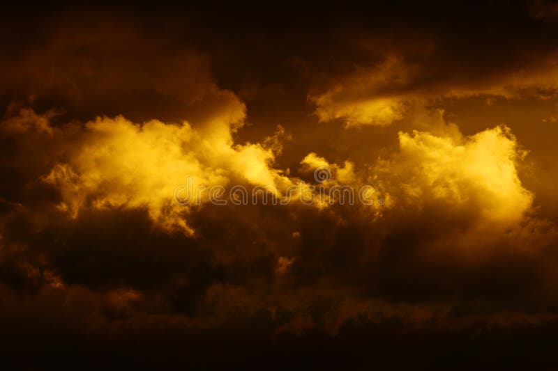Dramatic Clouds at Sunset or Sunrise Golden Orange and Red Stock Image ...