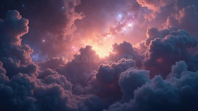 Dramatic Clouds Swirl in Vibrant Colors while Distant Galaxies Shine ...