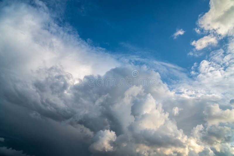 Dramatic Clouds on the Vast Blue Sky Stock Photo - Image of background ...