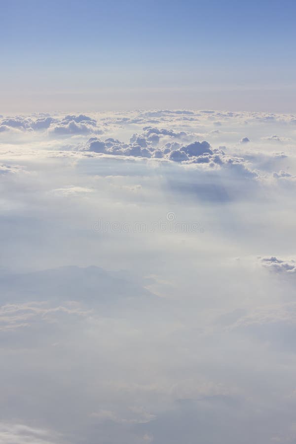 Dramatic Cloudscape from Above Stock Photo - Image of space, plane ...
