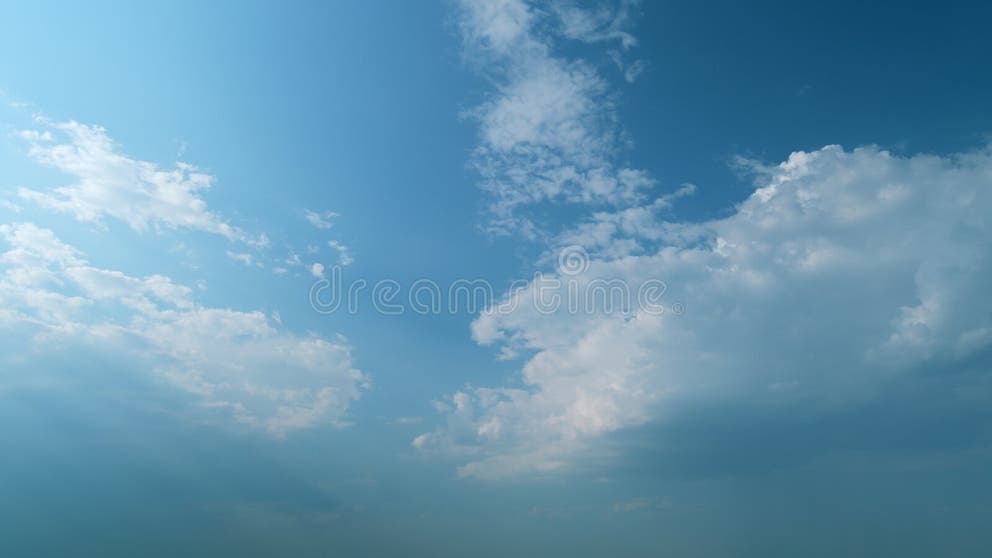 Dramatic Cloudscape Background. Nature Weather Blue Sky. Time Lapse ...