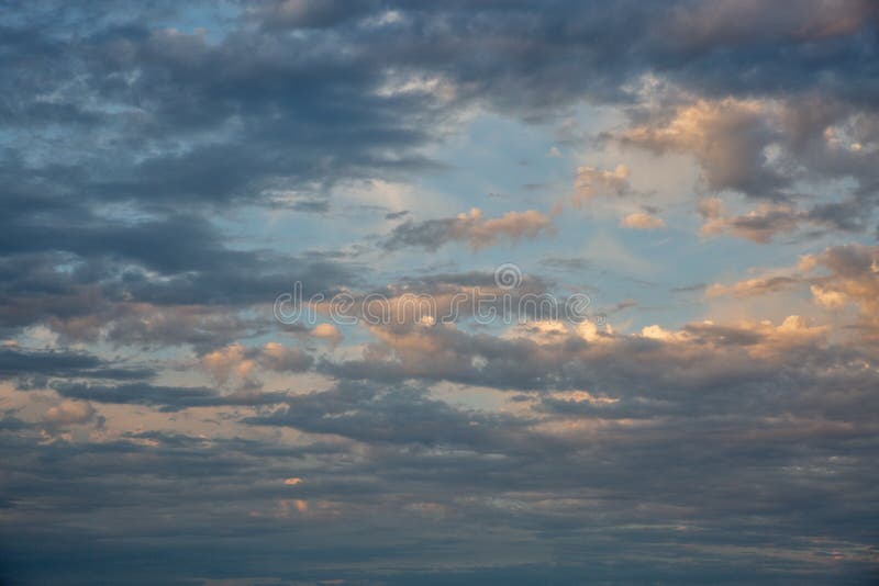 Dramatic Cloudscape with Blue Sky and Clouds Stock Image - Image of ...