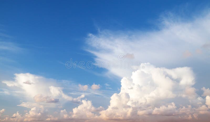 Dramatic Cloudscape, Blue Sky Photo Background Stock Image - Image of ...