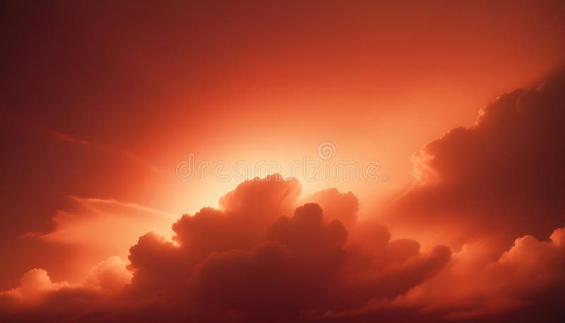 Dramatic Cloudscape with a Break in the Dark Clouds Revealing a Bright ...