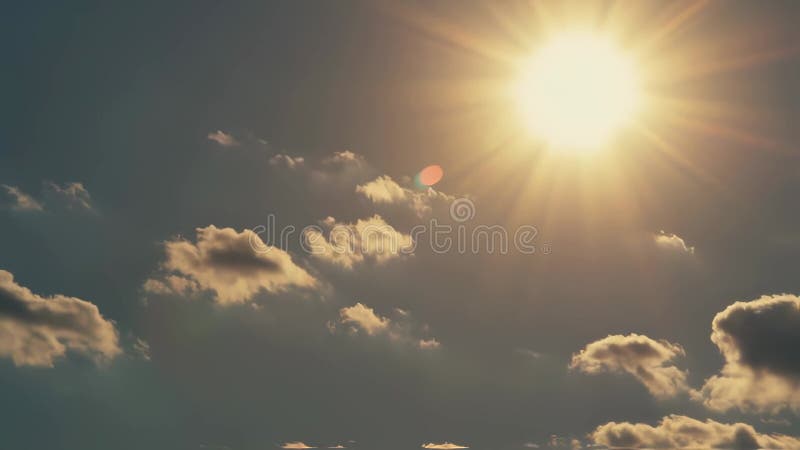 Dramatic Cloudscape with God Rays and Glowing Sun Beams Above the ...