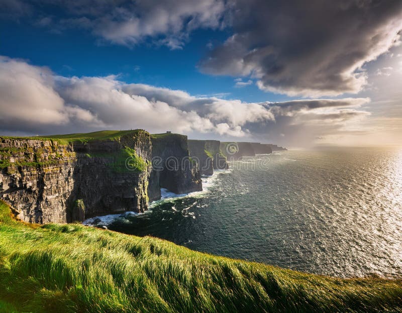 Dramatic Cloudscape Over the Cliffs of Moher, One of Ireland S Most ...
