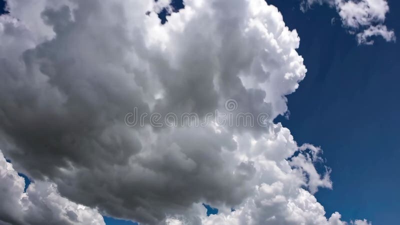 Dramatic Cloudy Sky with Cumulus Clouds, Panoramic View. Nature and ...