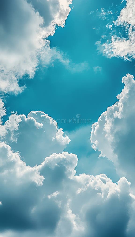 Dramatic Cloudy Sky a Ground Level Perspective on Textured Clouds in a ...