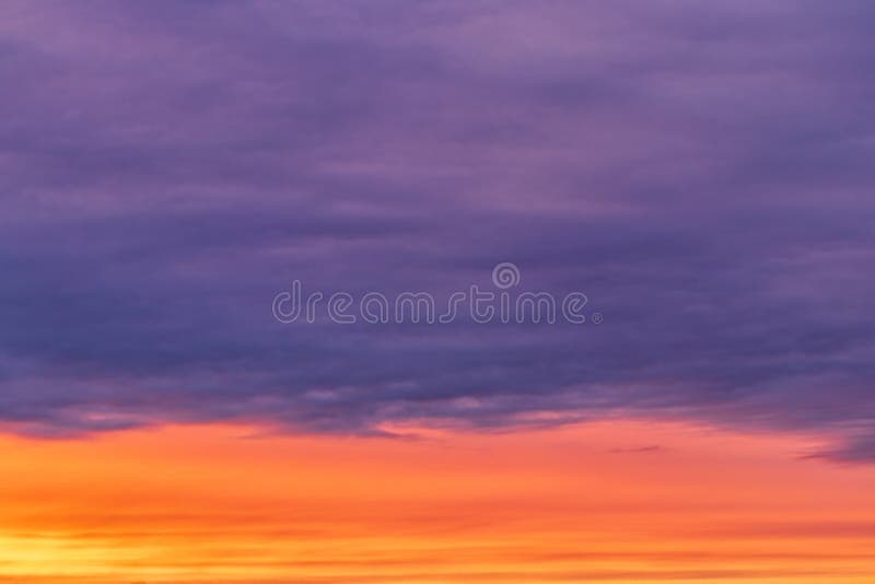 Dramatic Cloudy Sky at Sunset or Sunrise Stock Image - Image of sunray ...